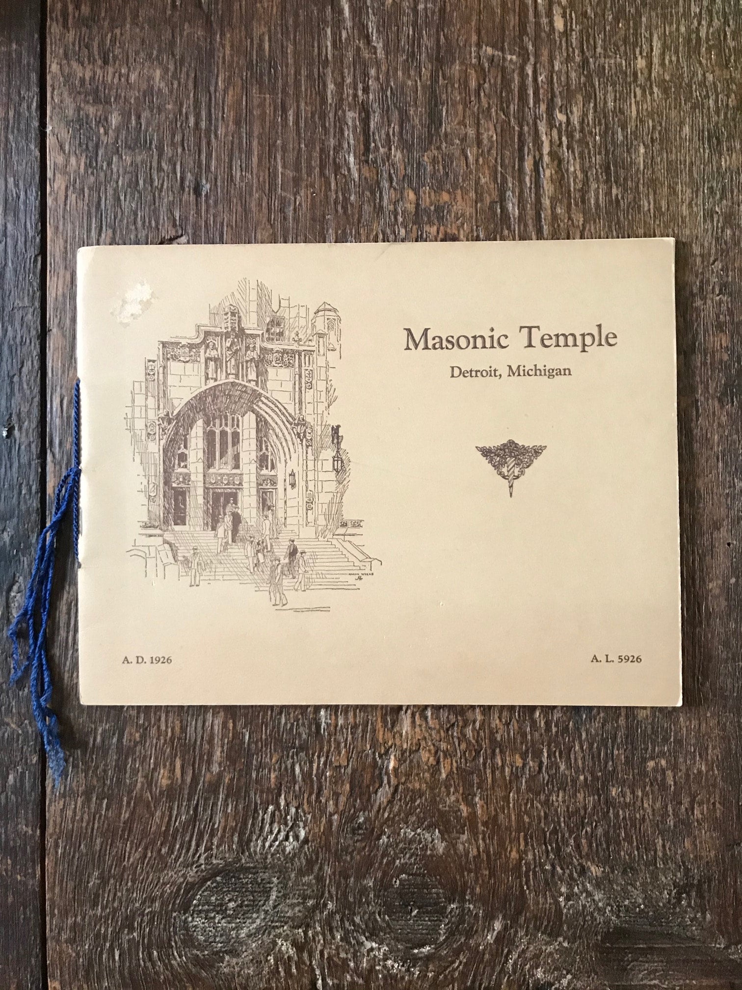 Masonic Booklet Showcasing 1926 Temple | Within Things